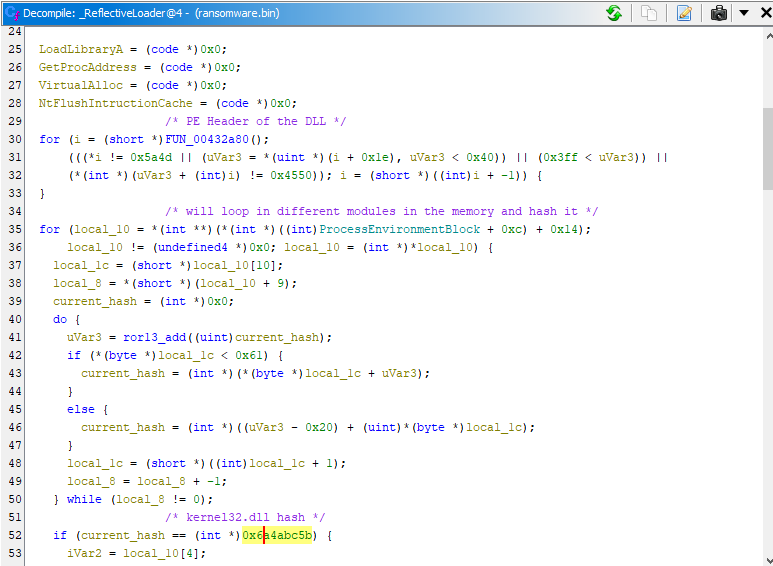 Defeating Windows API Hashing in Malware with Hashdb-Ghidra | aj-tap